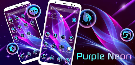 Blue Purple Neon APUS Launcher Theme for PC - Free Download & Install ...