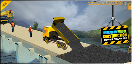 River Road Bridge Construction; Tower Crane Sim for PC - Free Download & Install on Windows PC, Mac