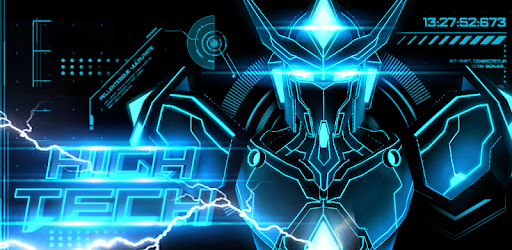3D Blue Neon Robot Theme for PC - Free Download & Install on Windows PC ...