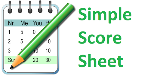 Simple Score Sheet for PC - Free Download & Install on Windows PC, Mac