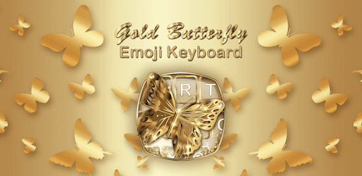 Gold Butterfly Emoji Keyboard for PC - Free Download & Install on Windows PC, Mac