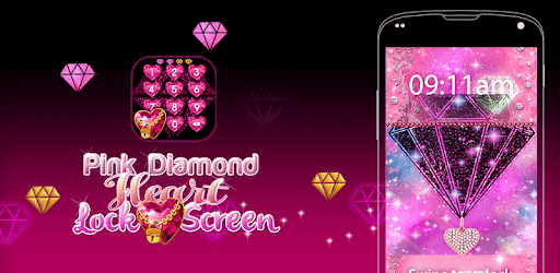 Pink Diamond Heart Lock Screen for PC - Free Download & Install on ...