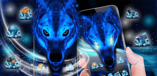 Neon Blue Wolf3D Launcher Theme Live HD Wallpapers for PC - Free ...
