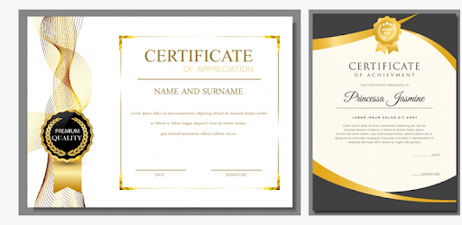 Certificate Maker app Easy to Design Certifcate for PC - Free Download ...