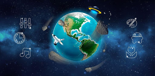 3D Earth Asteroid in Space Live Theme for PC - Free Download & Install ...