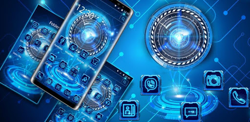 Blue Neon High Tech Theme for PC - Free Download & Install on Windows ...
