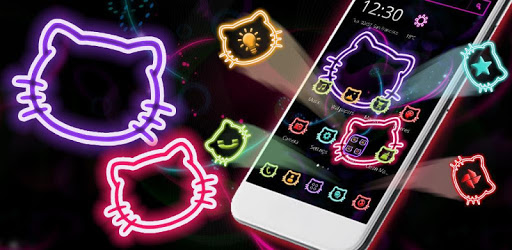 Neon Color Kitty Cute Theme for PC - Free Download & Install on Windows ...