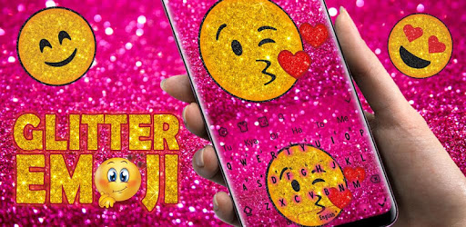 Cute Golden Pink Glitter Emoji Keyboard for PC - Free Download & Install on Windows PC, Mac