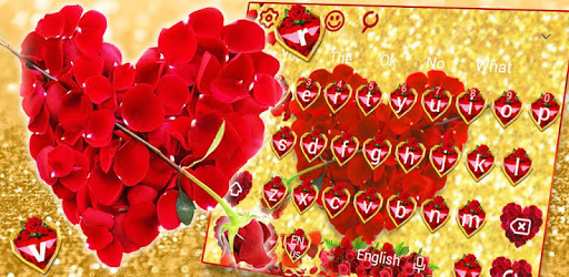 Rose Glitter Keyboard Theme for PC - Free Download & Install on Windows PC, Mac