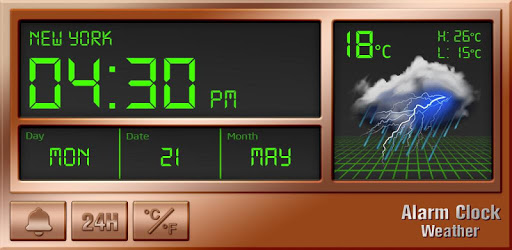 Alarm clock style weather widget for PC - Free Download & Install on ...