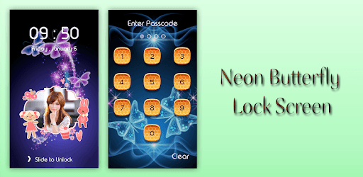 Neon Butterfly Lock Screen for PC - Free Download & Install on Windows ...