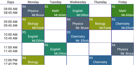 Timetable for student for PC - Free Download & Install on Windows PC, Mac